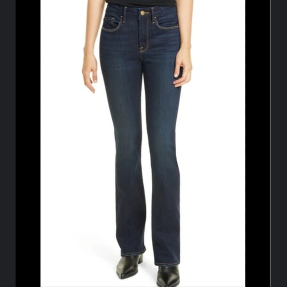Frame Denim | Jeans | Frame Le Mini Boot High Rise Jeans W3 Copa Dark ...